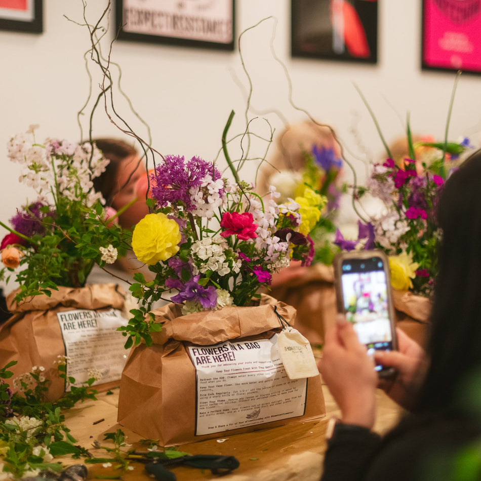 Flowers in a Bag Arrangements